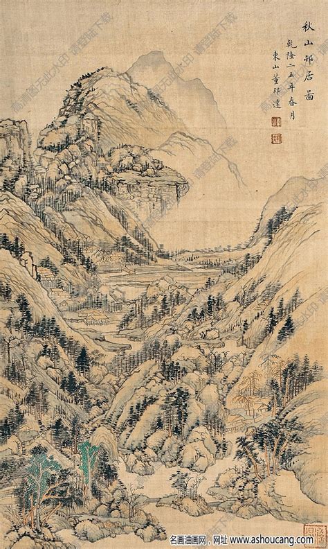 董邦达国画 山水 2 高清大图下载 名画油画网