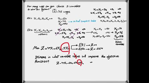 definition of basic and nonbasic variables in simplex method youtube