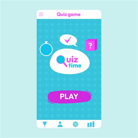 Quiz Test Lottery Millionaire Menu Template Quiz Game Frame Main Menu