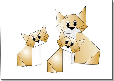 Картинки кошки из бумаги