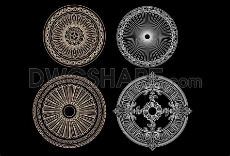 151 Download Detailed Architectural Cad Drawings Of Circular Ceiling