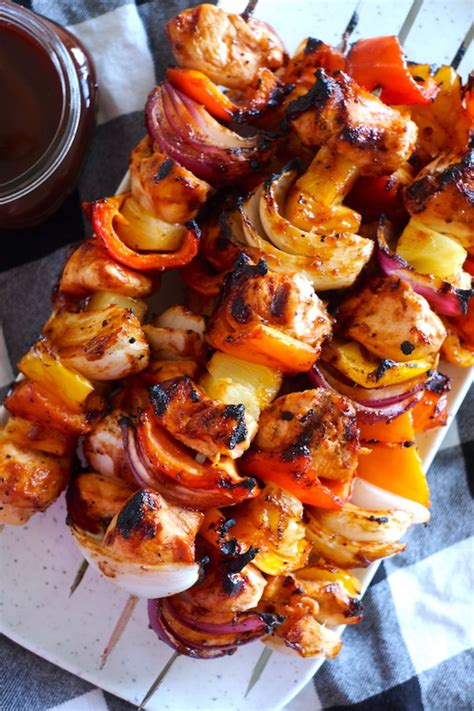 Pineapple Bbq Chicken Kabobs Dashing Dish Artofit