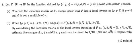 solved let f r3→r3 ﻿be the function defined by