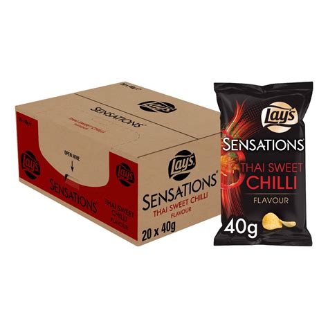 Lays Sensations Sensations Thai Sweet Chilli Pittige Chips 20 Zakjes X