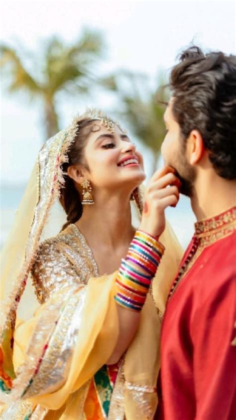 Sajal Aly And Ahad Raza Mir Mehndi Pics