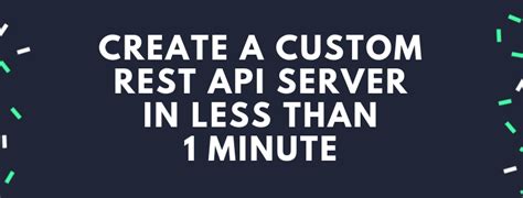 Create A Rest Api Json Server In Less Than 1 Minute By Mrinmay Medium
