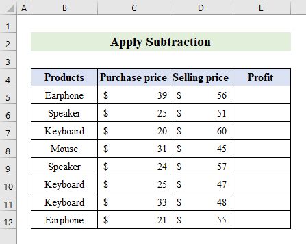How To Subtract Two Columns In Excel Subtract Columns Earn And Excel