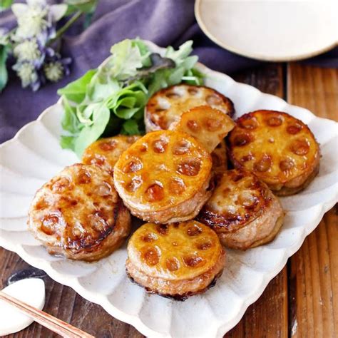 レンコンとひき肉のはさみ焼き Macaroni Ricetta Nel 2024