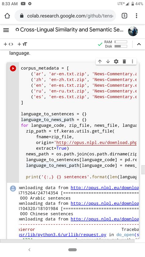 Universal Sentence Encoder Notebook Error · Issue 570 · Tensorflowhub