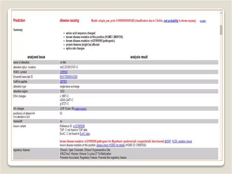 Mutation Taster Ppt Pptx