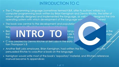 Introduction To C What Is C Features Applications Of C