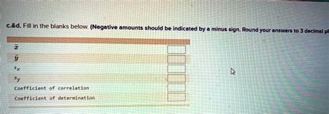 Solved Fill In The Blanks Below Negative Amounts Should Be Indicated