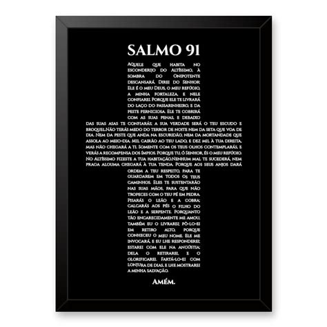 10 Ideias De Salmo 91 Para Imprimir Grátis Com Letra Grande