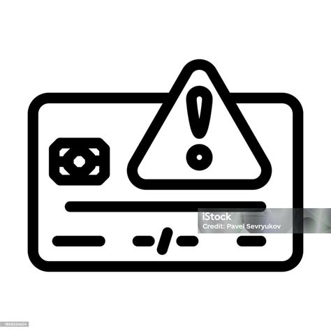 훔친 카드 은행 지불 라인 아이콘 벡터 일러스트 레이 션 고객에 대한 스톡 벡터 아트 및 기타 이미지 고객 금융 벡터