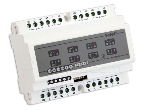 Satel INT ORS DIN Rail Compatible Relay Outputs Expansion Module