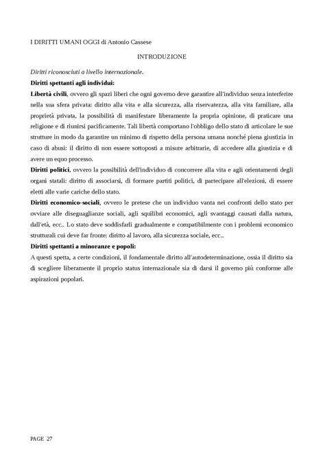 I Diritti Umani Oggi Docsity