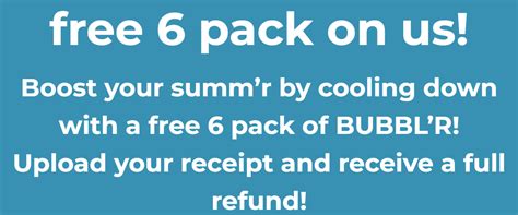 Free 6 Pack Of Bubbl R After Rebate Doctor Of Credit