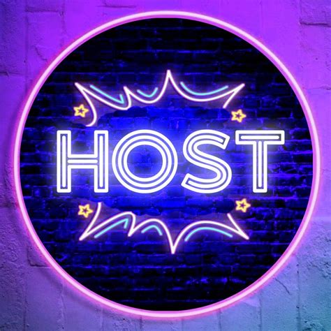 Neon Host Sign Wallpapers