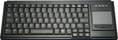 Ineltro Ag Industry 40 Compact Ultraflat Touchpad Keyboard Ps2 Black