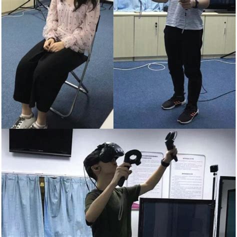 Participants Undertaking The Experiment At The Vr Lab Participants