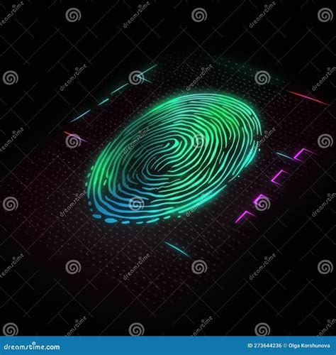 Fingerprint Security Access With Biometrics Identification Safety