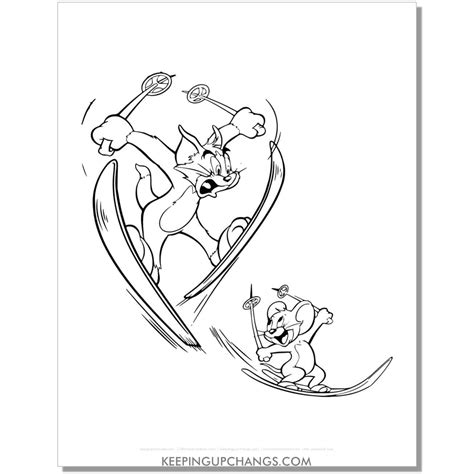Tom And Jerry Christmas Coloring Pages 2025