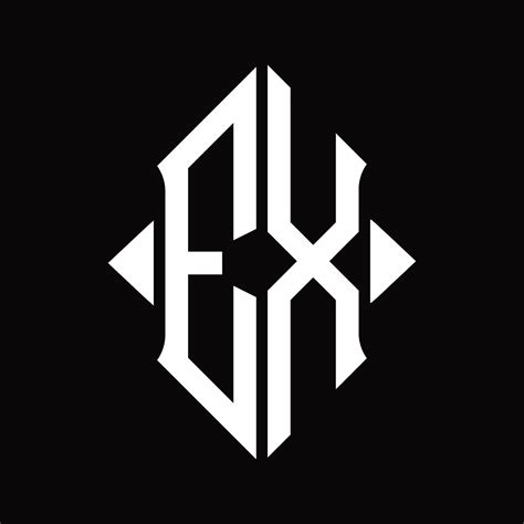 Ex Logo Monogram With Shield Shape Isolated Design Template 16571834 Vector Art At Vecteezy