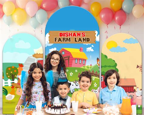 Farm Theme Arch Backdrop Personalized Party Supplies India Online