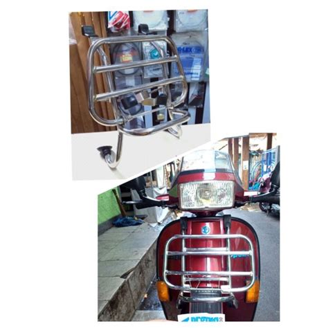 Jual Frontrack Vespa Rak Depan Vespa Super Sprint Px Excel Croom Kualitas Bagus Shopee Indonesia