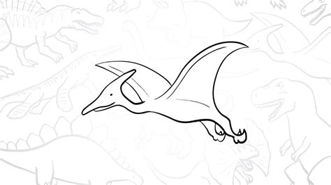 Simple Pterodactyl Drawing