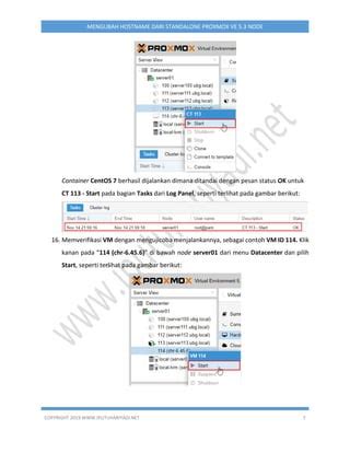 Mengubah Hostname Dari Standalone PVE 5 3 Node PDF