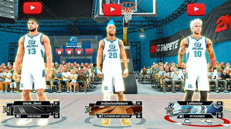 3 VERIFIED YOUTUBERS TAKE OVER THE NEW 3v3 RUSH EVENT ON NBA2K21