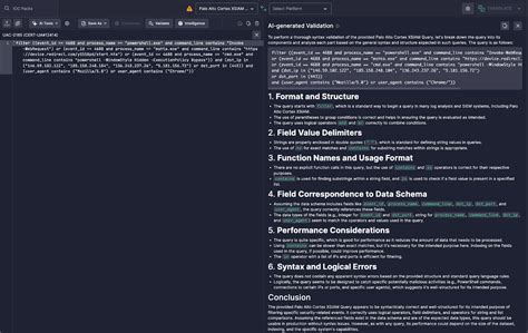 Ai Powered Query Validation For Cortex Xsiam Detection Soc Prime