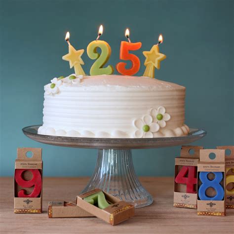 Birthday Number Cake Candles Birthday Cake Candles Cake Etsy