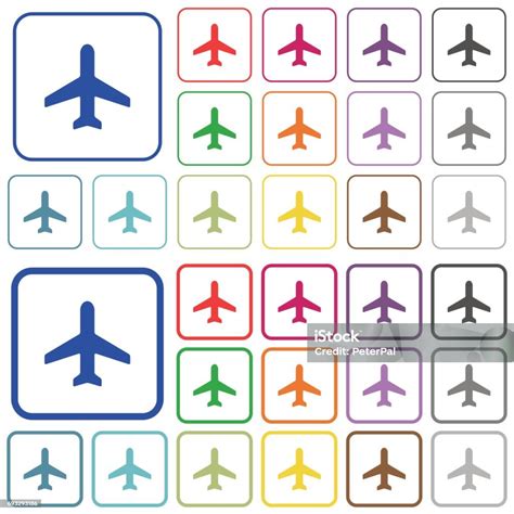 飛行機にフラット カラーのアイコンが記載されています Guiのベクターアート素材や画像を多数ご用意 Gui アイコン