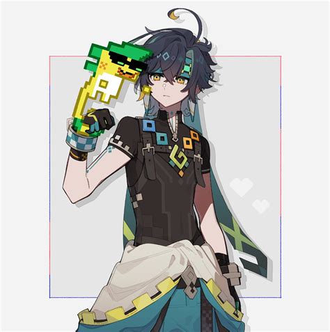 Kinich And Ajaw Genshin Impact Drawn By Gomasiony Danbooru