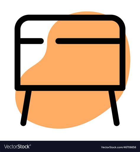 Wooden Hassock For Living Area Royalty Free Vector Image