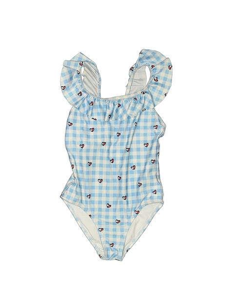 Tommy Hilfiger Blue One Piece Swimsuit Size 7 65 Off Thredup