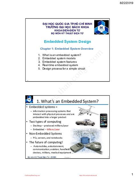 PDF Thiết Kế Hệ Thống Nhúng Đh Bách Khoa Hcm Trương Quang Vinh