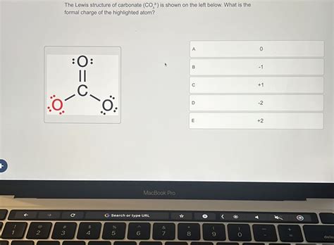 The Lewis Structure Of Carbonate Co3 2 Is Shown On The Left Below