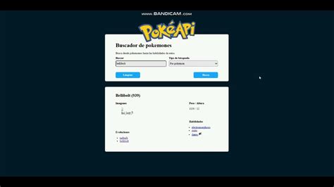 Parcial 2 Buscador De Pokemon Utilizando Pokeapi Youtube