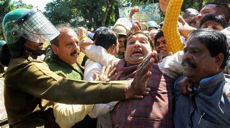 Bjp Stages Protest Against ‘rising Crime In Mp Under Congress India
