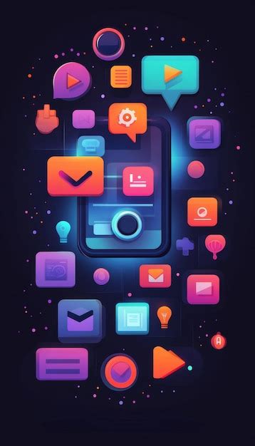 Dark Mode Symbolic Digital Representation Of Search Premium Ai Generated Image
