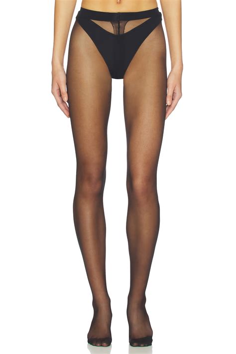Skims Hosiery Sheer Tight In Onyx Revolve