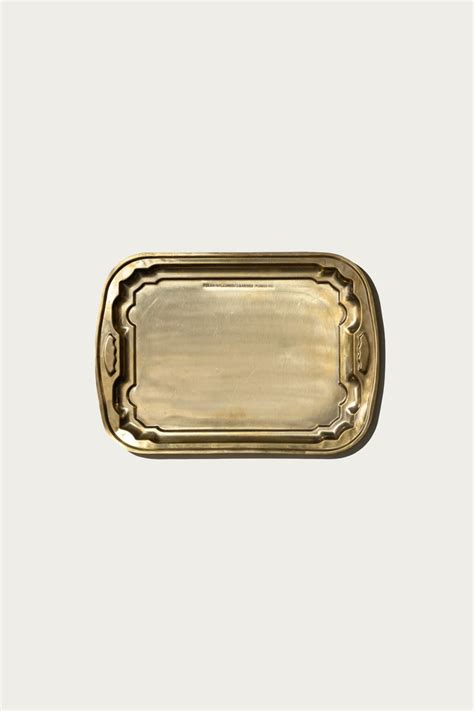 Puebco Brass Serving Tray Canoe Club