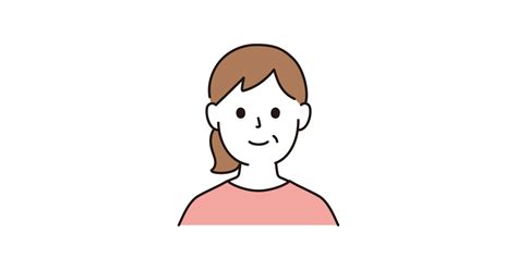 40代～50代女性（上半身）のイラスト｜フリーのイラスト素材集 ソコスト