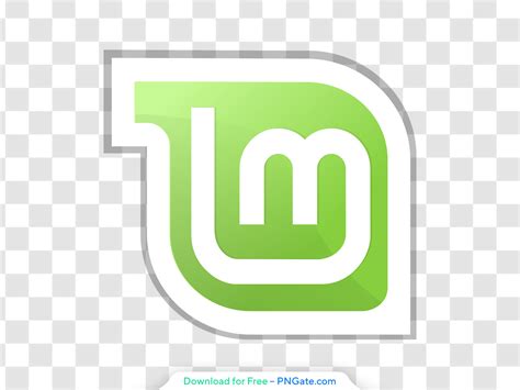 Linux Mint Main Logo Symbol Green White Rounded Free Png Pngate