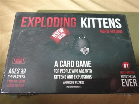 Original Exploding Kittens Nsfw Card Game Everything Else On Carousell