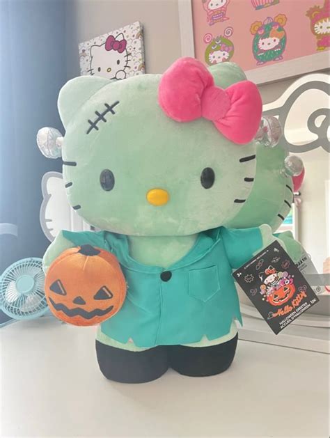 Frankenstein Hello Kitty💚 Hello Kitty Halloween Hello Kitty Items Hello Kitty Plush