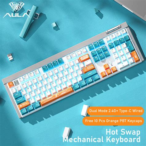 AULA F3050 Hot Swappable Keyboard Mechanical Keyboard Dual Mode 2 4G
